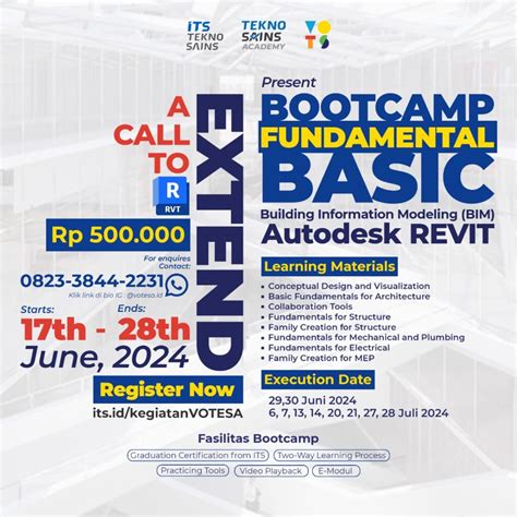 extend registration bootcamp fundamental basic institut teknologi