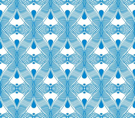 Geometric Abstract Seamless Pattern Linear Motif Background