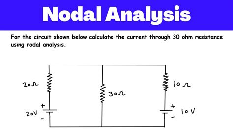 Nodal Analysis | Node Analysis Example | Electric Circuits and Networks ...