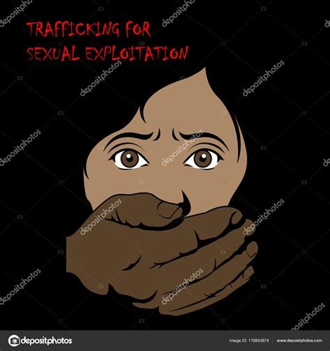 Human Trafficking Awareness Day Four Type Illustration Human