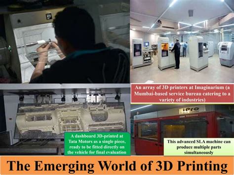 Emergence Of 3d Printing Presentation Ppt