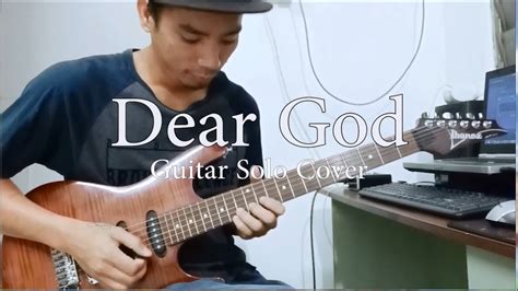 Dear God Avenged Sevenfold Guitar Solo Cover Youtube