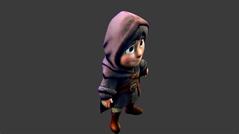 3d Model Medieval Thief Boy Vr Ar Low Poly Cgtrader