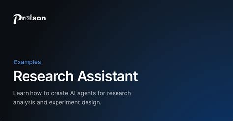 Research Assistant Praisonai Documentation