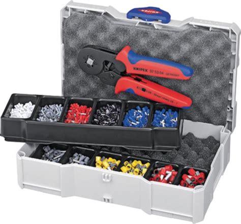 Knipex Krimptang Voor Adereindhulzen Met Adereindhulzen Doos 975304