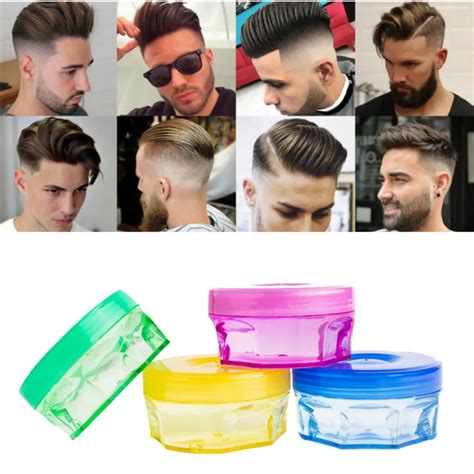 Professional Mens Hair Styling Pomade Wax Stronghold High Shine Cologne