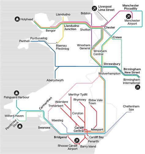 Train Map Wales This Is A Map Of The Great Western Railway System From