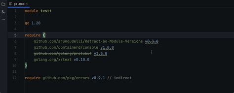 Goland 20232 Eap 5 Is Out With An Intention Action To Update Dependencies In Gomod The
