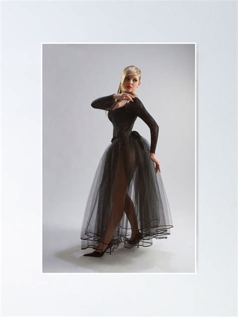Sexy Girl In Diaphanous Dress Poster By Fotorobs Redbubble