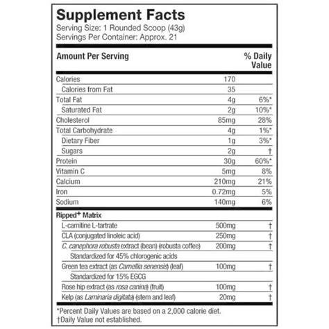 MuscleTech Performance Series Nitro Tech Ripped Weight Loss Formula 1