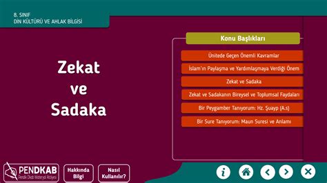 Zekat Ve Sadaka 8sınıf Ii Ünite Slayt