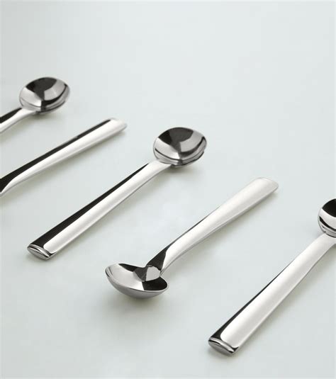 Alessi Rundes Modell Set Of Mocha Spoons Alessi