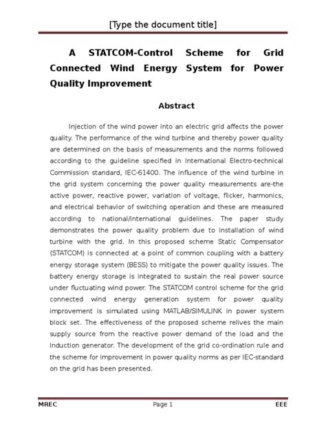A Statcom Control Scheme Documentation Pdf Matlab High Voltage Direct Current