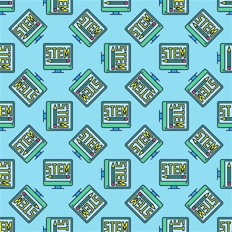 Stem Computer Vector Pc Colored Seamless Pattern 26700496 Vector Art At