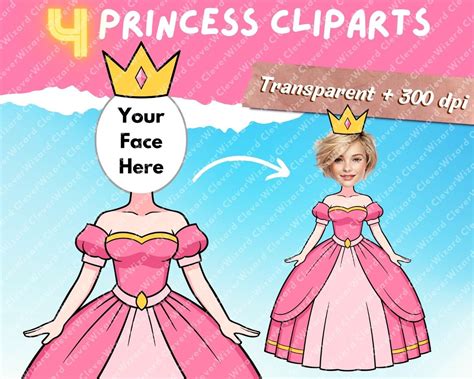Faceless Princess Png Template Digital Download Png Sublimation