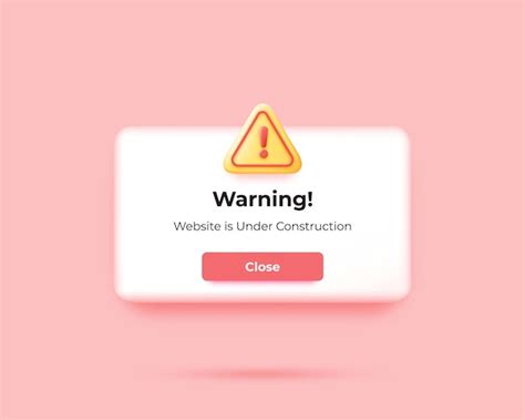 Premium Vector Warning Reminder Alert 3d Design
