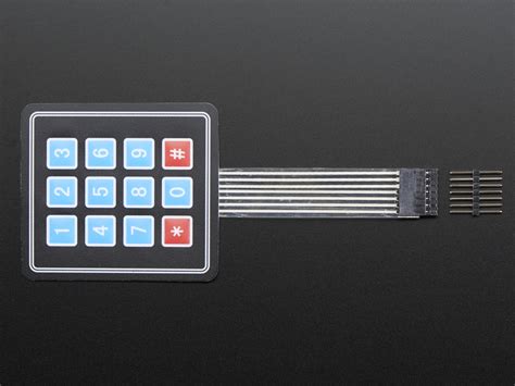 Membrane 3x4 Matrix Keypad Extras 3x4 Id 419 395 Adafruit