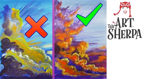 Acrylic Sunset Clouds Painting Easy Guessuniversal