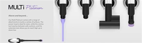 Gtech Multi Platinum Cordless Lightweight Handheld Vacuum Cleaner Reinforced With Aluminium