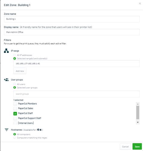 Add Zones And Deploy Print Queues To Them In Print Deploy Papercut