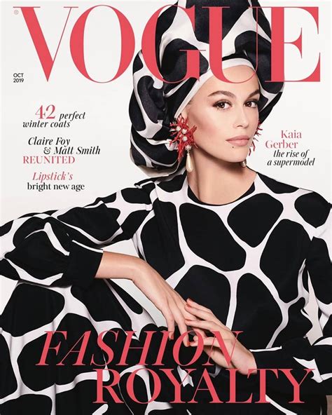 Kaia Gerber Vogue Uk October 2019 Cover