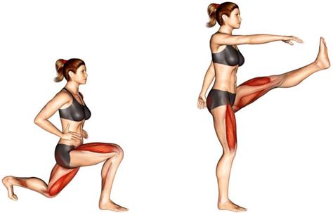 Reverse Lunge Muscles Worked