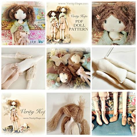 Verity Hope Cloth Doll Sewing Pattern Digital Instant Etsy Uk