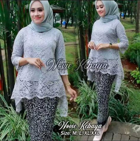 Promo Setelan Kebaya Rinjani dan Rok Plisket / Kebaya Brukat / Kebaya ...