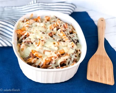 Easy Penne Pasta Bake A Delicious Pasta Casserole With Beef • Salads
