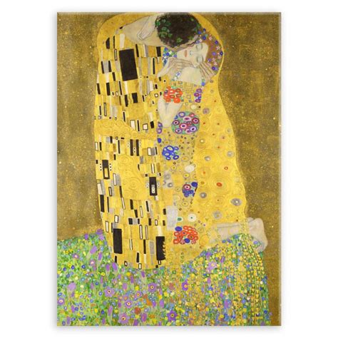 Plakat metalowy Gustav Klimt Pocałunek M MURRANO