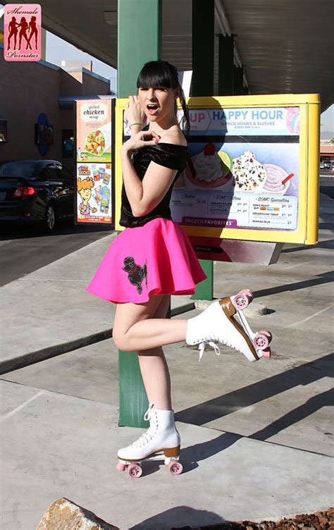 Tgirl Bailey Jay Is Rocking As A Roller Girl Tgirl Directory