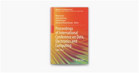 ‎proceedings Of International Conference On Data Electronics And