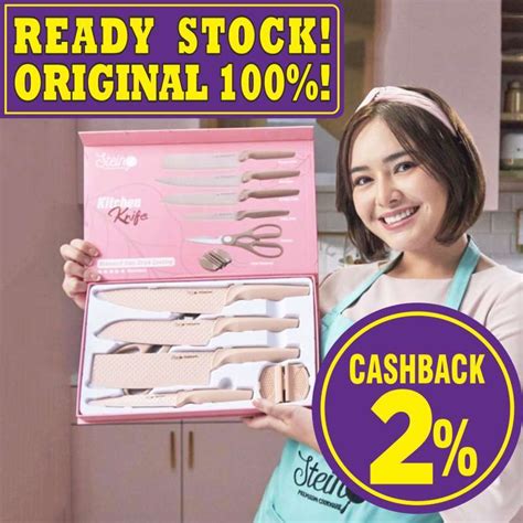 Jual Steincookware Stein Pisau Diamond Knives Set 6 In 1 Pisau Dapur