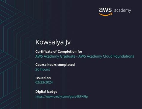 aws cloudcomputing awsacademy awscloudfoundations certification