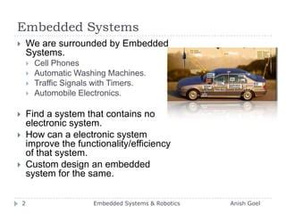 Robotics Embedded Systems PPTX