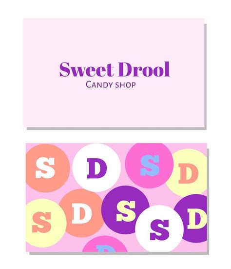 Sweet Drool Candy Packaging Card