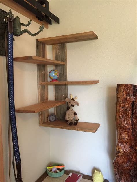 New Shelf I Built Love The Offset Shelves Shelves Floating Shelves