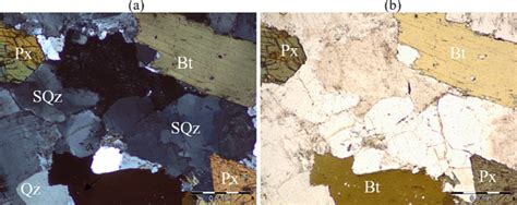 The Microphotographs O The Analysed Granite Aggregate G In A Xpl