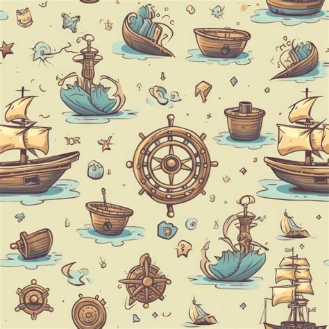 Premium Ai Image Pirates Pirate Ship Treasure Chest Anchor Compass