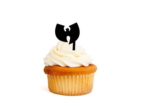 Reusable Wu Tang Inspired Cupcake Toppers Cupcake Pick Wu Tang Hip
