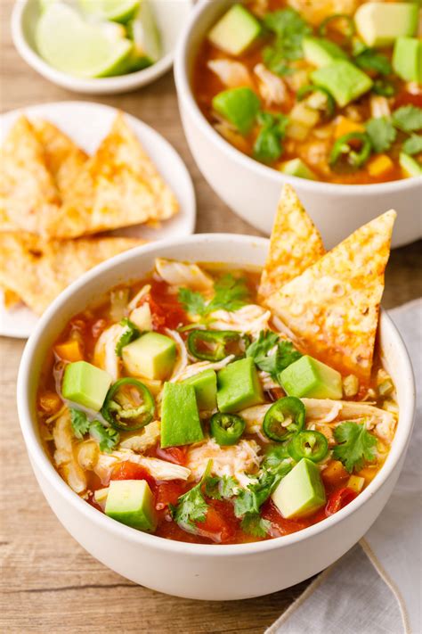 Easy Crockpot Chicken Tortilla Soup Keto Pots