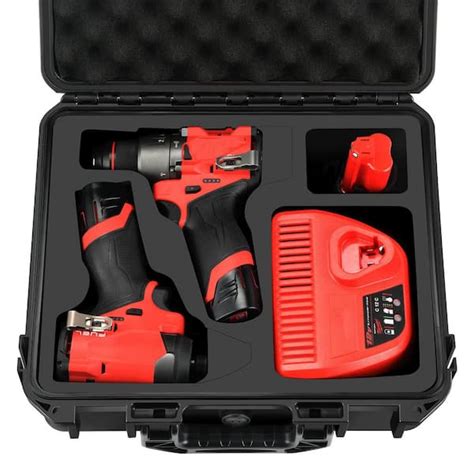Adrinfly Waterproof Hard Case With Removable Modules For Impact Driver And Drill Set Durable