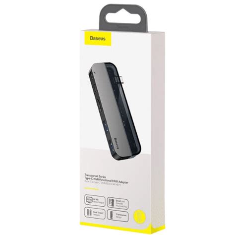Baseus Transparent Series Type C Multifunctional Hub Adapter Quickee