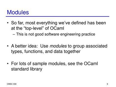 Ppt Cmsc 330 Organization Of Programming Languages Powerpoint
