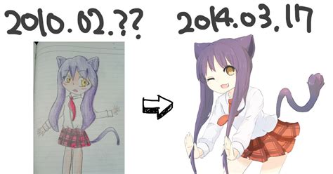 新旧比較 謎のオリキャラで新旧比較 こなぎのイラスト Pixiv