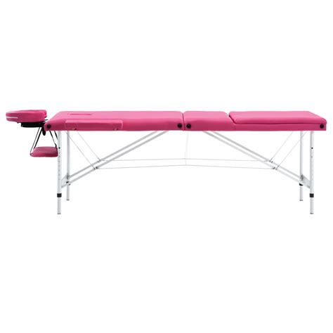 Vidaxl Massage Table Foldable Massage Bed Salon Therapy Table 3 Zones