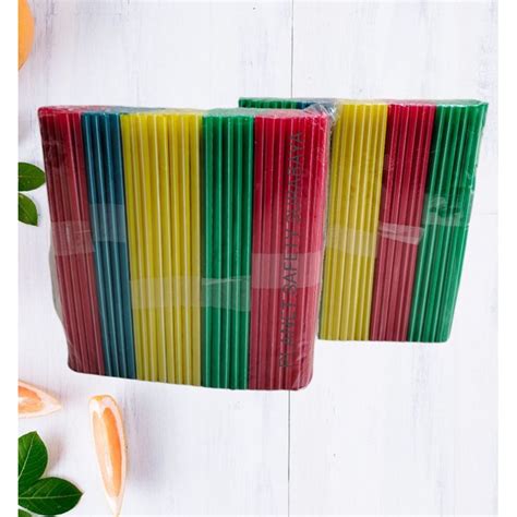 Jual Sedotan Plastik Sedotan Es Teh Sedotan Warna Warni Sedotan