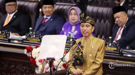 Isi Lengkap Pidato Presiden Jokowi Soal RAPBN Dan Nota Keuangan Halaman TribunNews