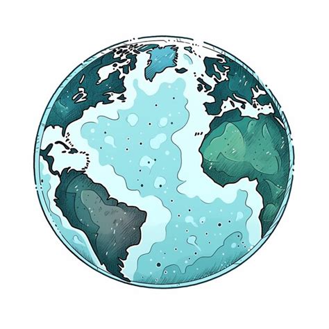 There Is A Drawing Of A Globe With A Map On It Generative Ai Premium