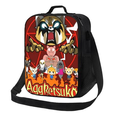 Aggretsuko Lunch Bag Insulated Lunch Bag For Women Men Lunch Box Container Bag Reusable Lunch